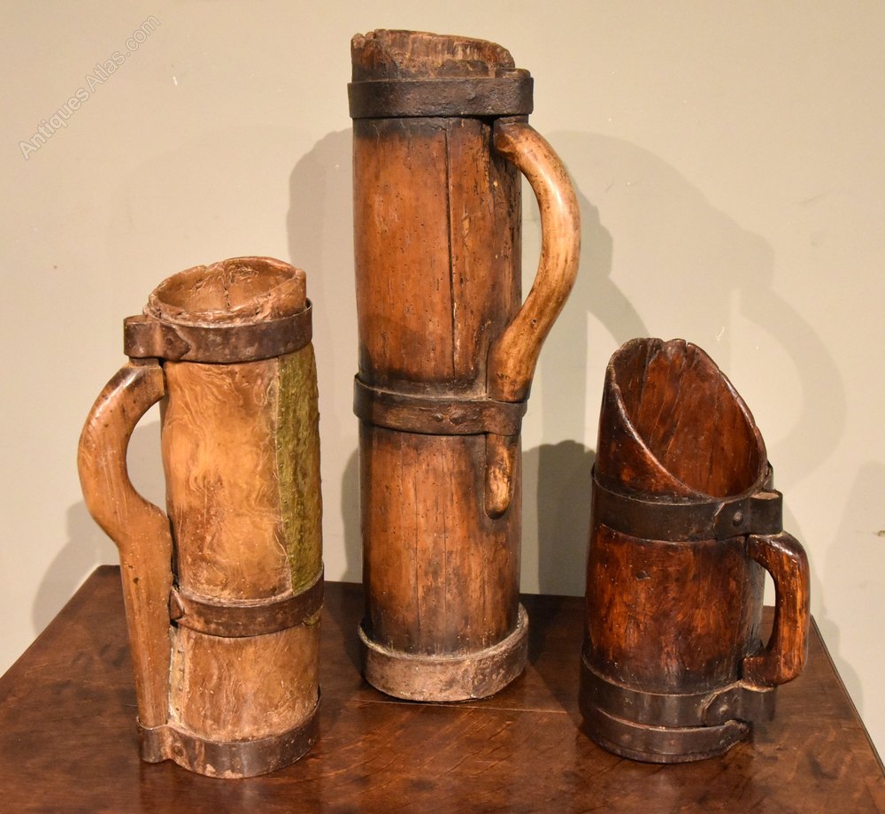 Antiques Atlas - Early 19th Century Rustic Grain Pitchers