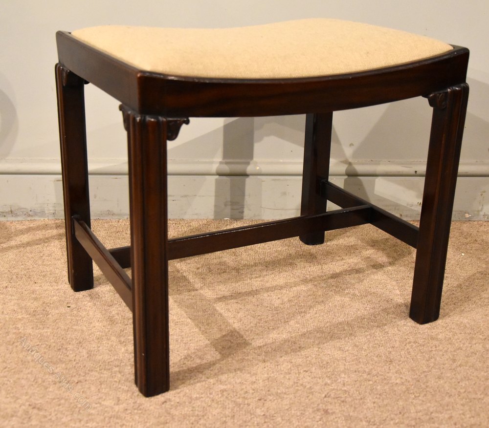 George III English Mahogany Stool - Antiques Atlas