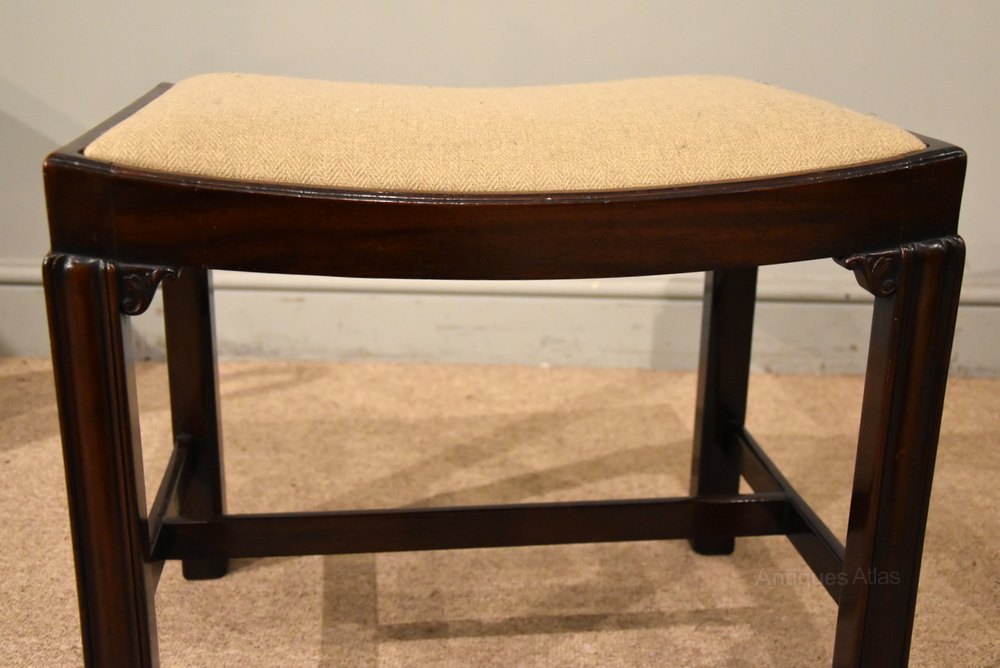 George III English Mahogany Stool - Antiques Atlas