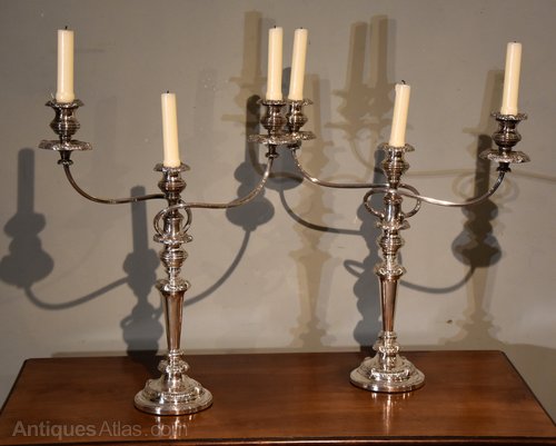 Antiques Atlas - George III Solid Silver Candlesticks