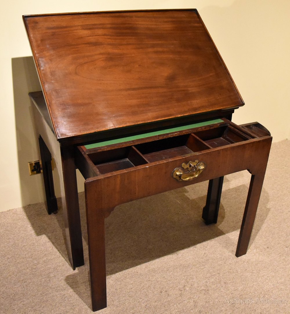 George II Mahogany Architects Table - Antiques Atlas
