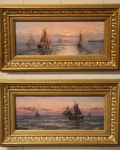 Antiques Atlas - Oil Painting Pair By Thomas Rose Miles