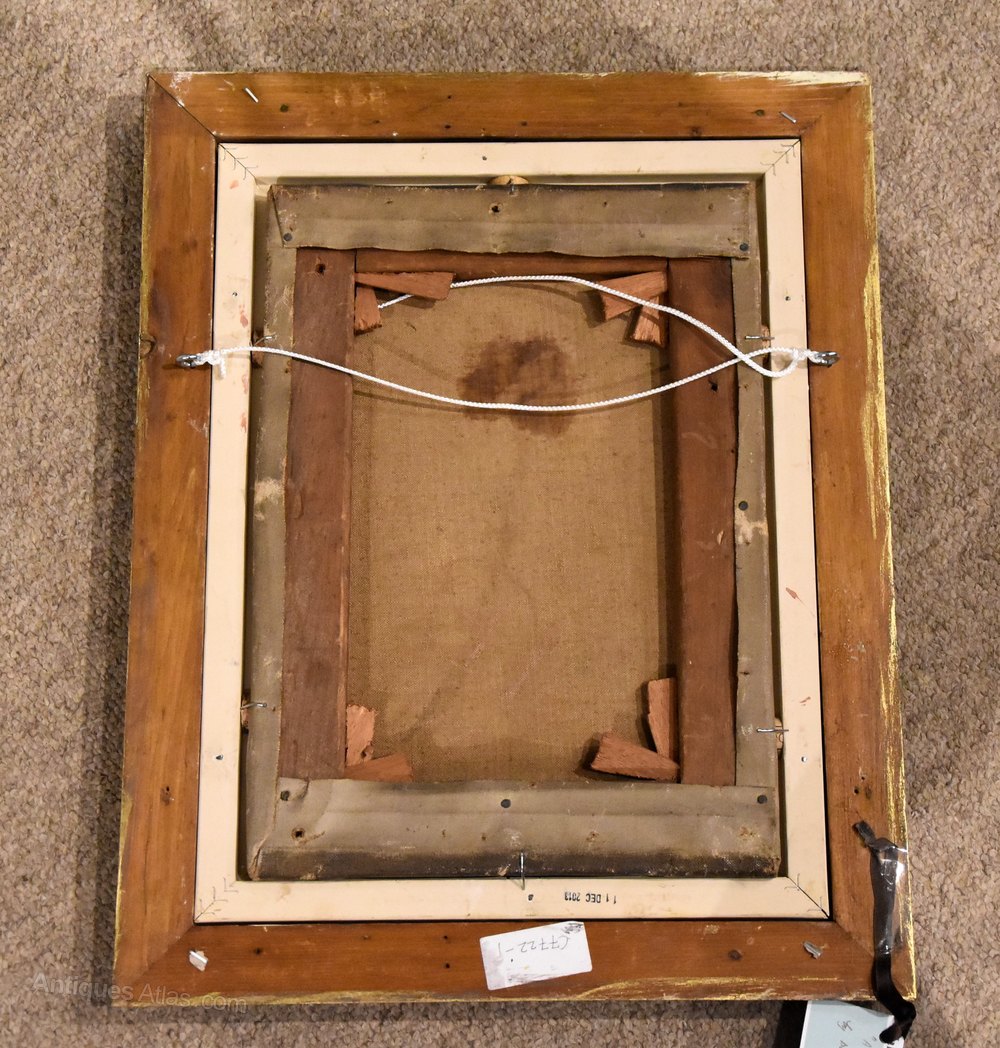 Antiques Atlas - Oil Painting By Donald Henry Floyd A Quiet Street