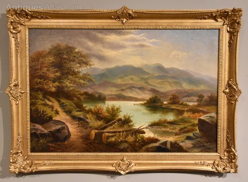 Antiques Atlas - Oil Painting By Edgar Longstaffe "A North Welsh La