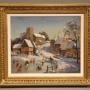 Antiques Atlas - Oil Painting By Max Hofler \"The Frozen Pond\"