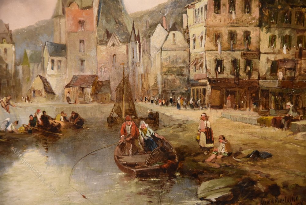 Antiques Atlas - Oil Painting By Sidney Pike "The Entrance To The H
