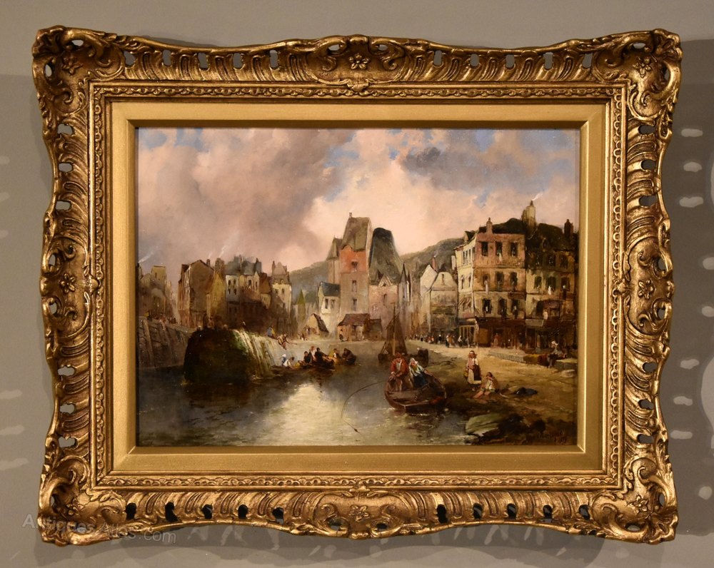 Antiques Atlas - Oil Painting By Sidney Pike "The Entrance To The H