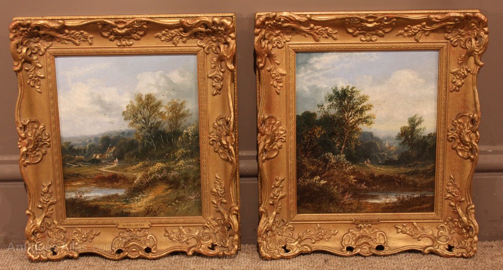 Antiques Atlas - Pair Of Oil Paintings Attributed By Edwin Buttery