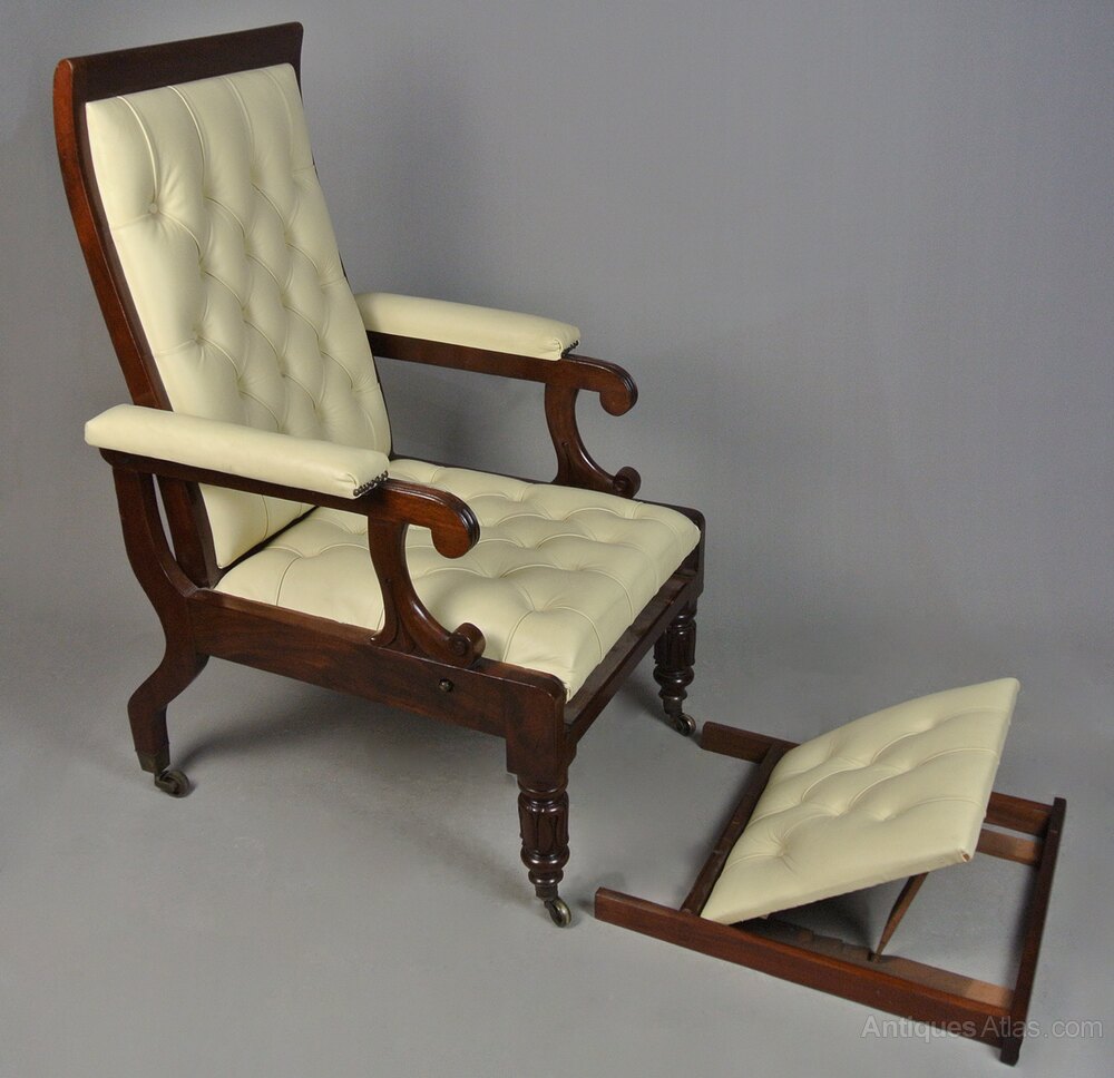 Regency Mahogany ‘Daws Patent’ Reclining Chair as216a2175 - Antiques Atlas