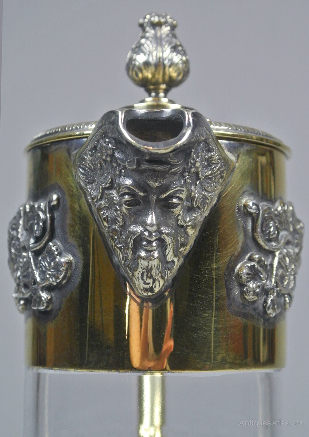 Antiques Atlas - Silver Bacchus Mask Claret Jug - Asprey And Co. Lt ...