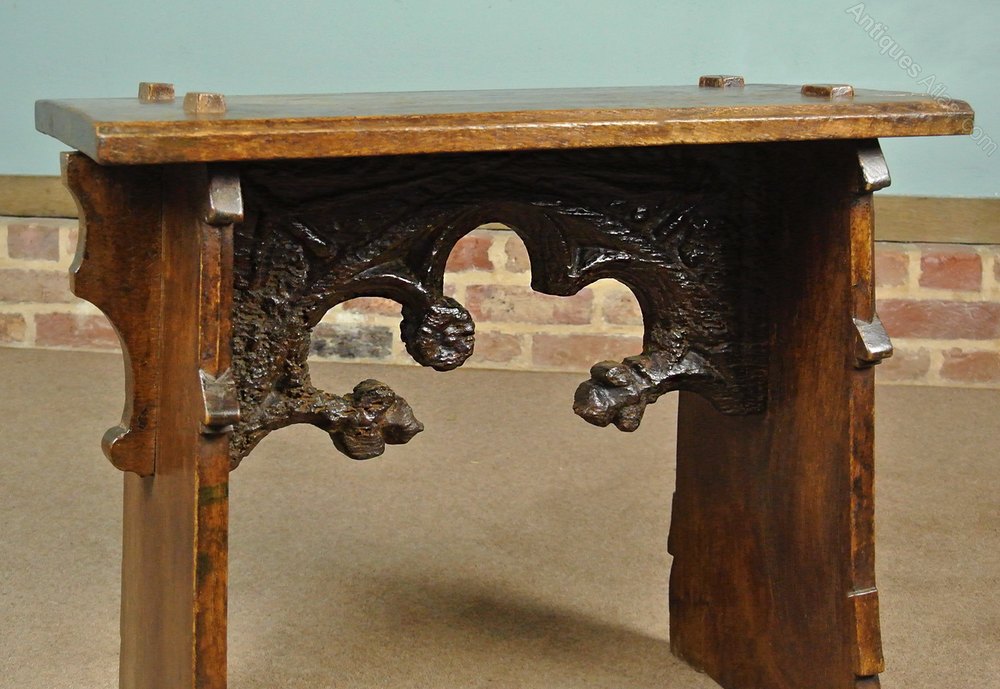 Unusual Medieval And Later Oak Joint Stool - Antiques Atlas