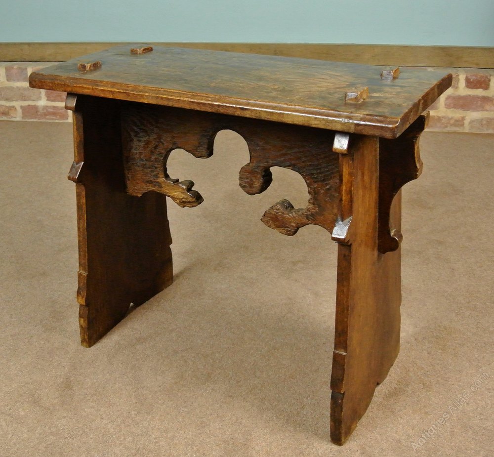 Unusual Medieval And Later Oak Joint Stool - Antiques Atlas