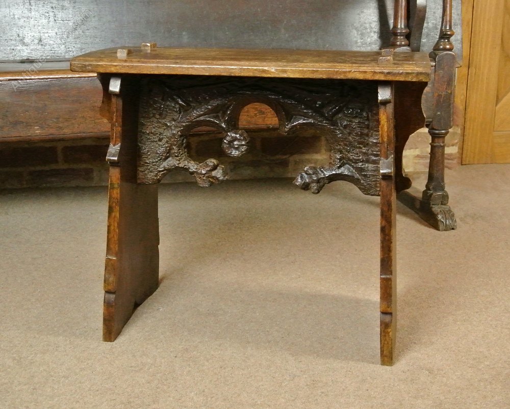 Unusual Medieval And Later Oak Joint Stool - Antiques Atlas