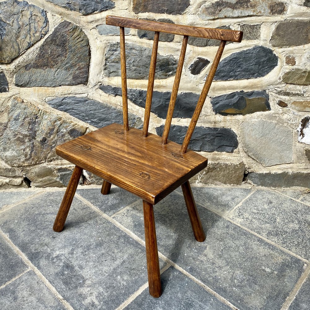 Welsh Comb Back Stick Chair In Oak And Pine - Antiques Atlas