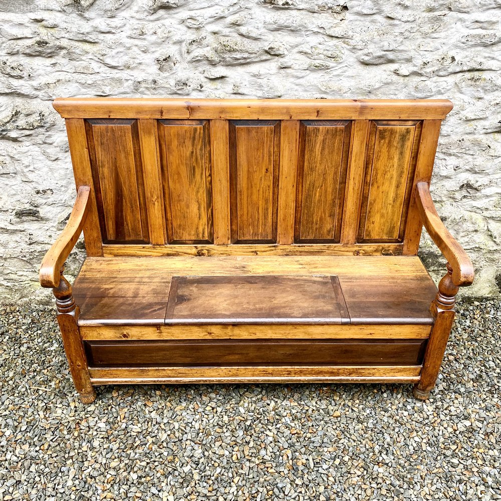 Welsh Pine Tavern Box Settle C1880 - Antiques Atlas