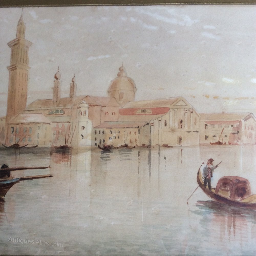 Antiques Atlas - Andrew Storie Venetian View Watercolour