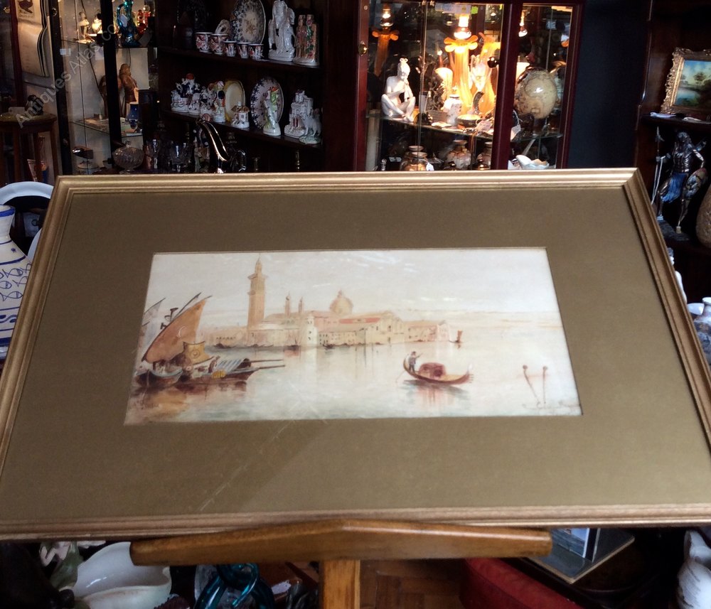 Antiques Atlas - Andrew Storie Venetian View Watercolour