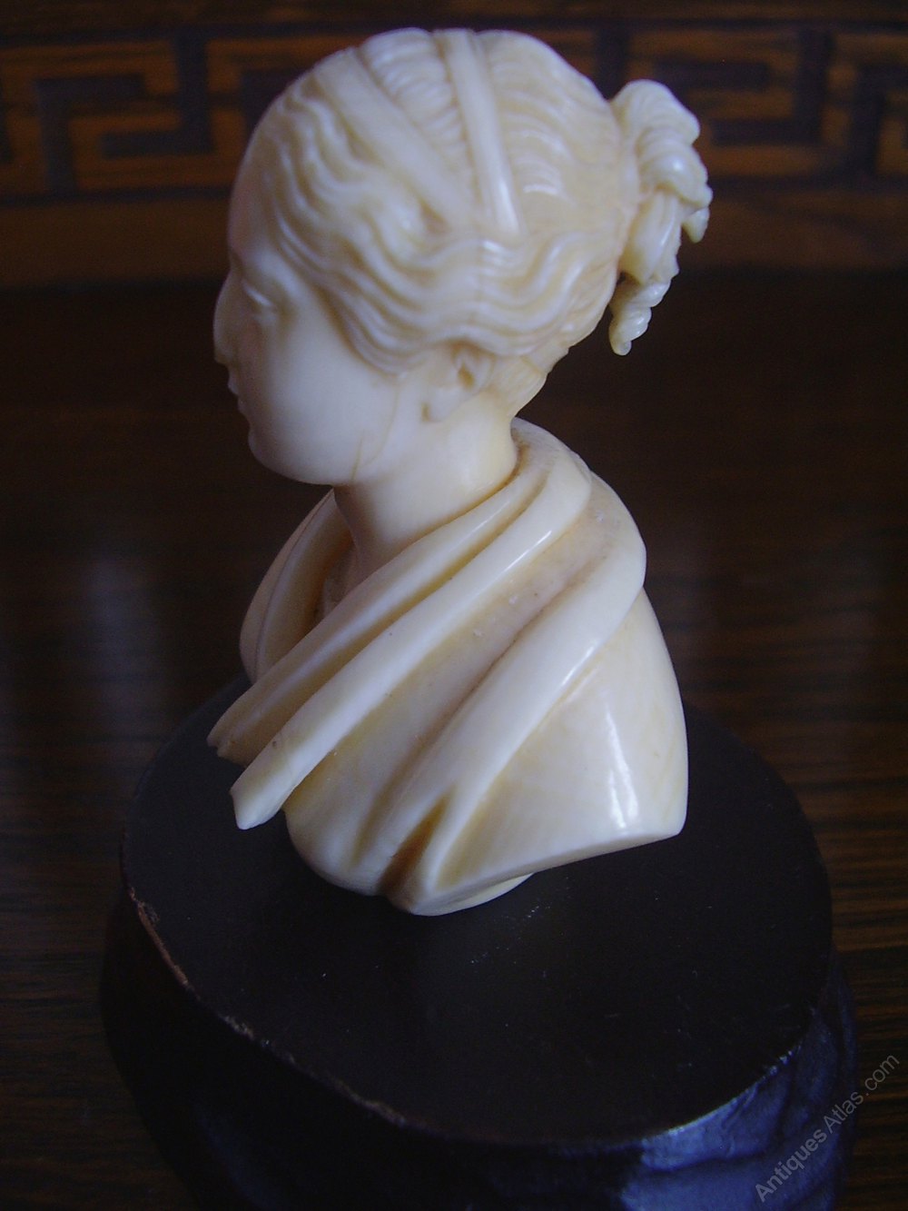Antiques Atlas - Dieppe Carved Ivory Bust Of A Lady