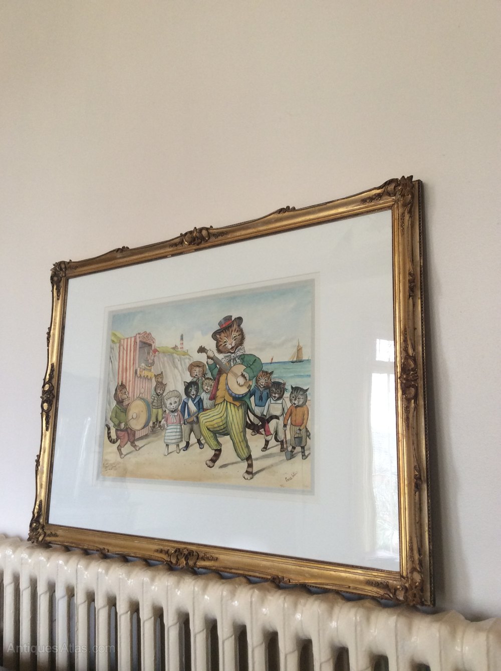 Antiques Atlas - Louis Wain Watercolour Signed