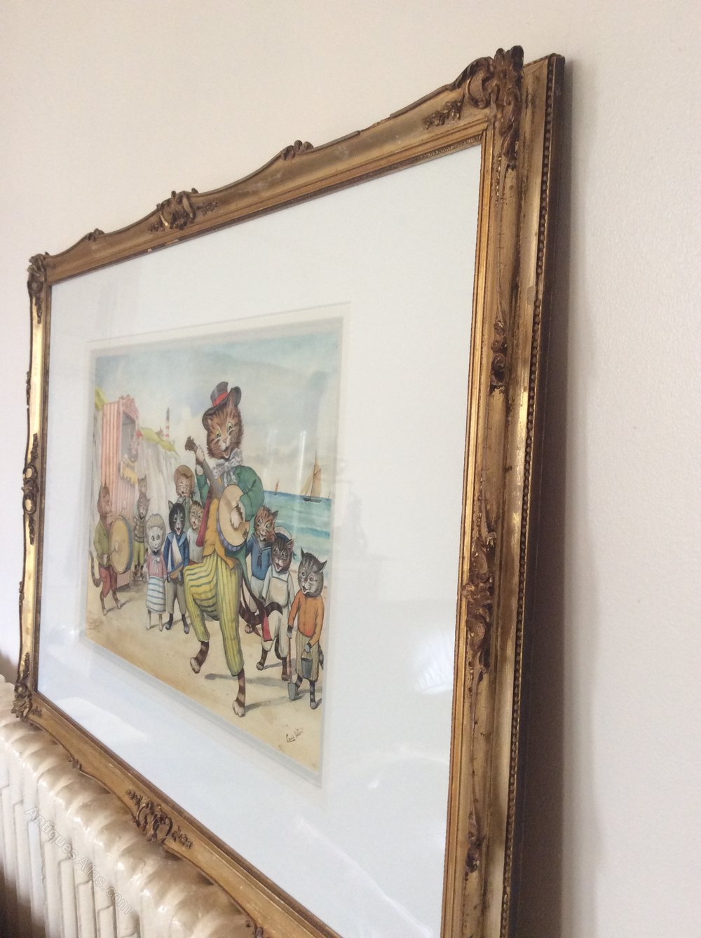 Antiques Atlas - Louis Wain Watercolour Signed