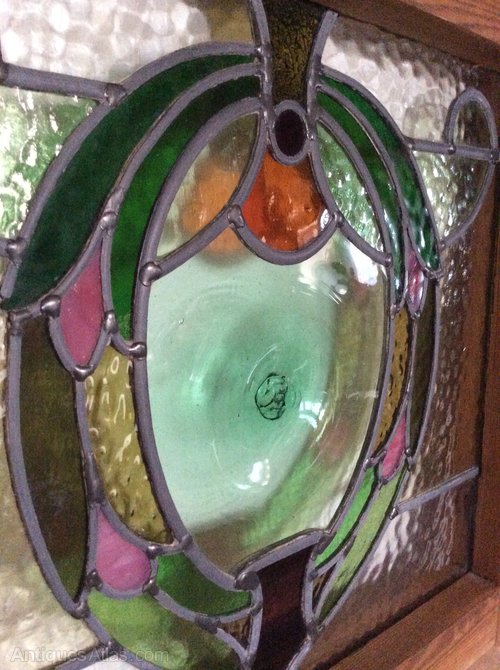 Antiques Atlas - Pair Of Art Nouveau Stained Glass Windows