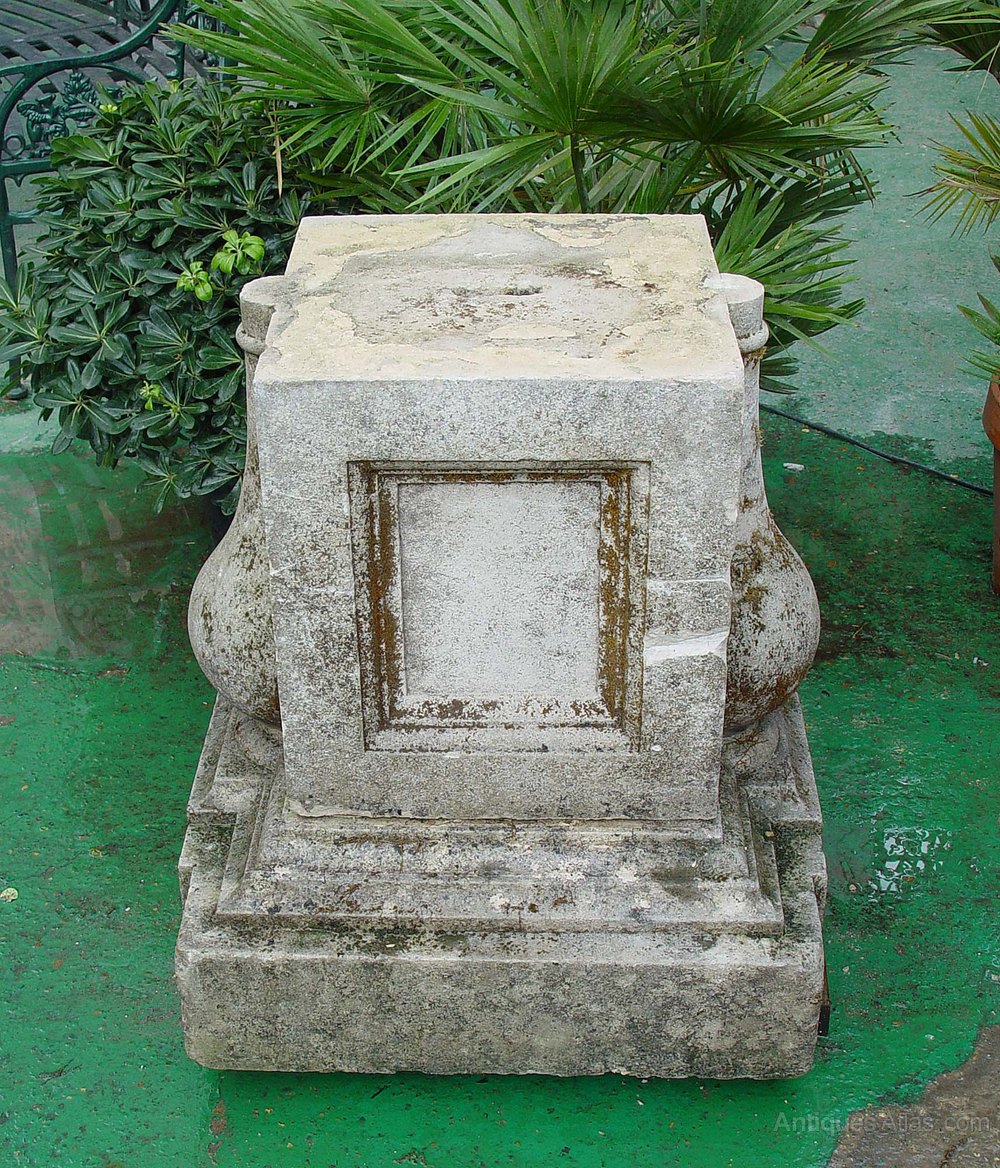 Antiques Atlas - A Garden Portland Stone Plinth