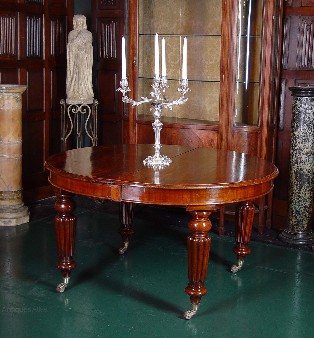 A Mahogany D End Extending Dining Table as833a223 / Stock No.11926 ...