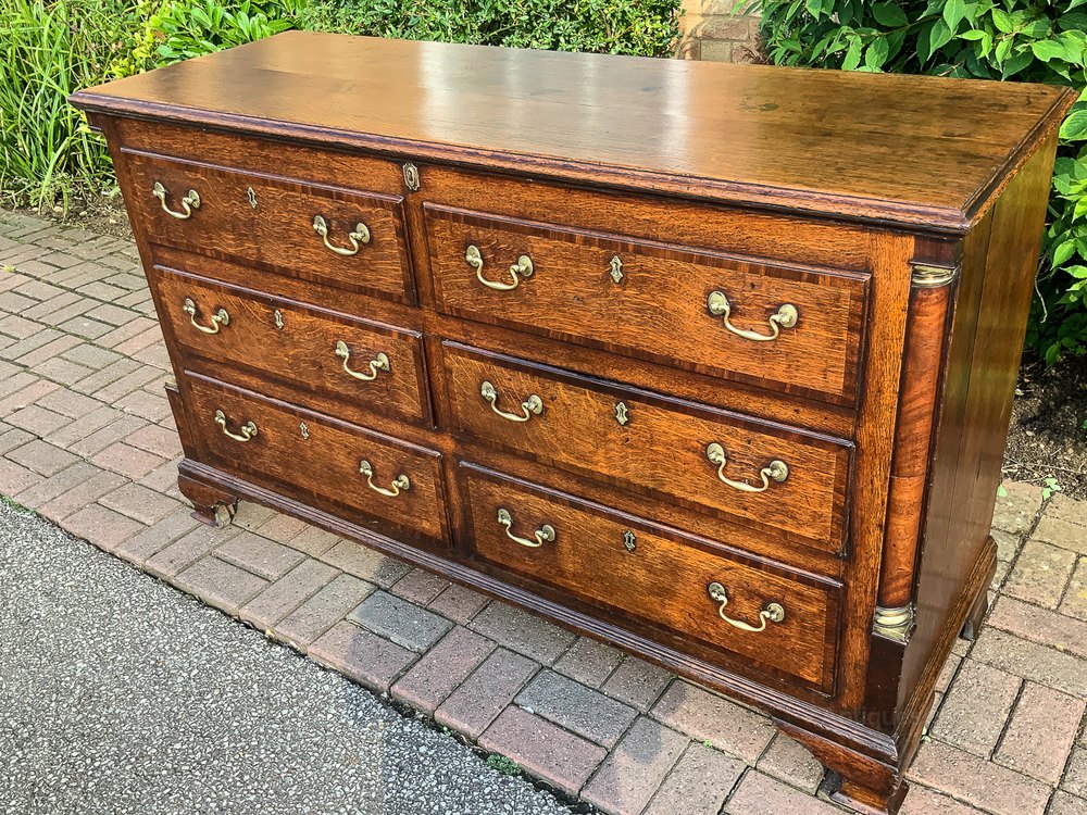 Georgian Oak Dower Chest - Antiques Atlas