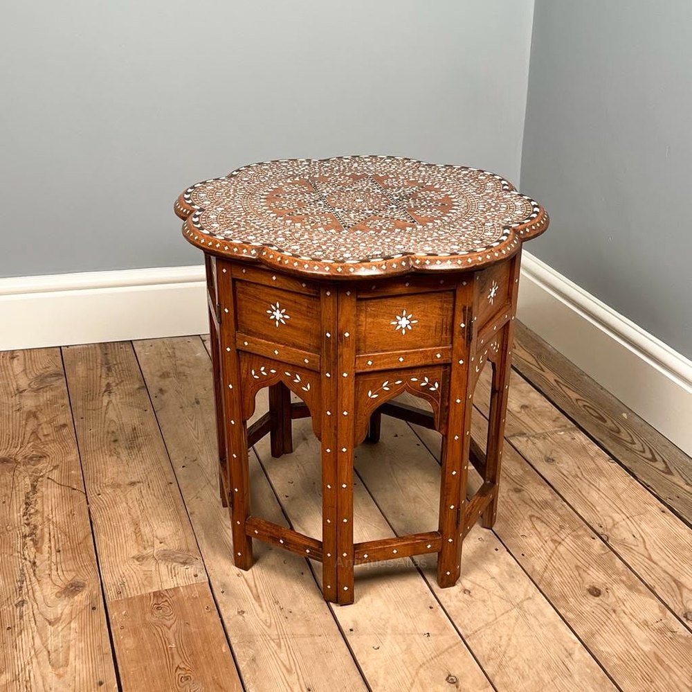 Beautiful 19th C Hoshiarpur Table - Antiques Atlas