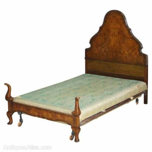 1920’s Walnut Double Bed Frame Period Divan Base - Antiques Atlas