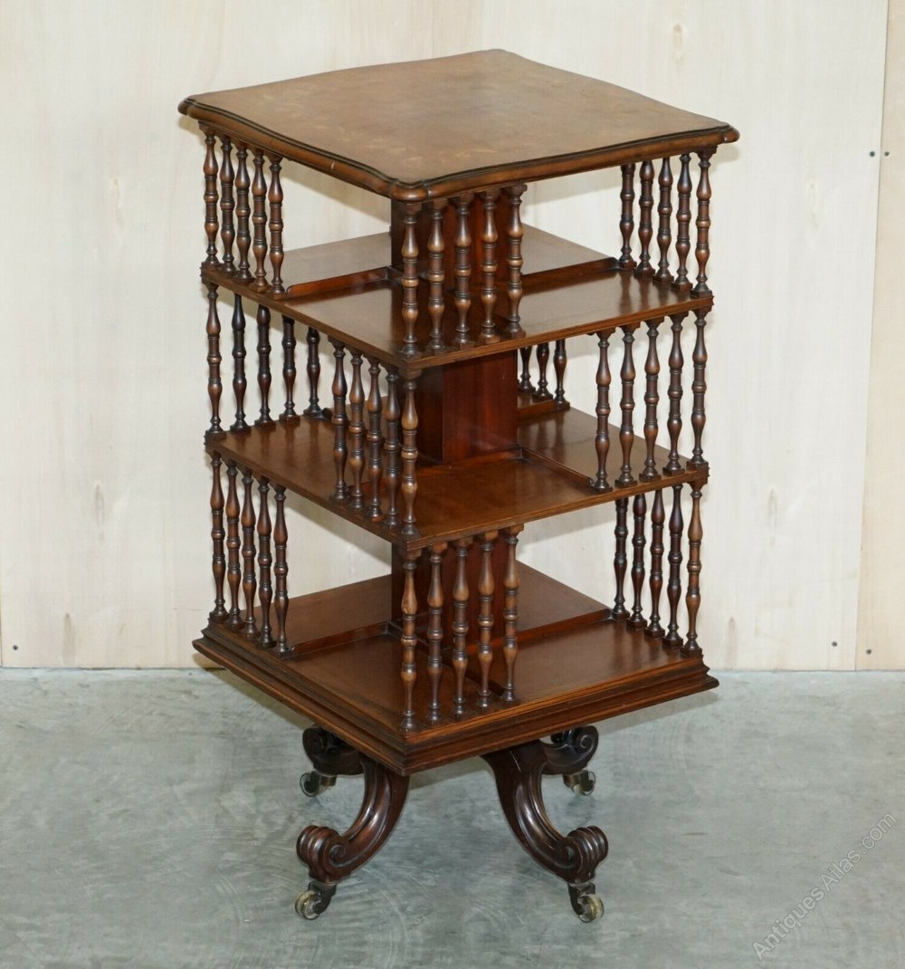Circa 1880 Victorian Revolving Bookcase Table - Antiques Atlas