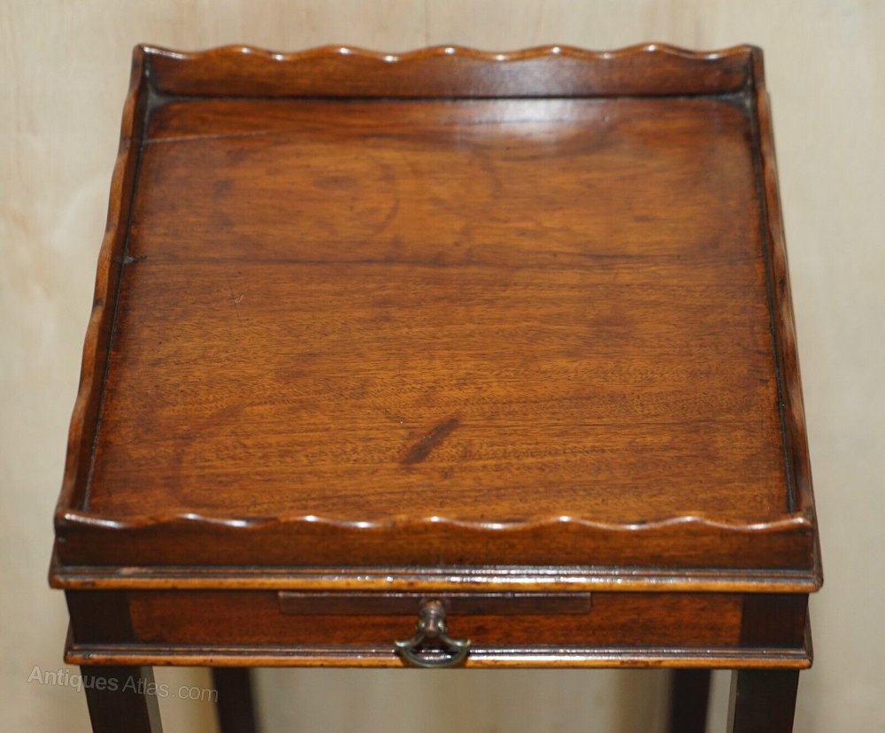 Circa 1900 Chippendale Style Tall Side Table - Antiques Atlas