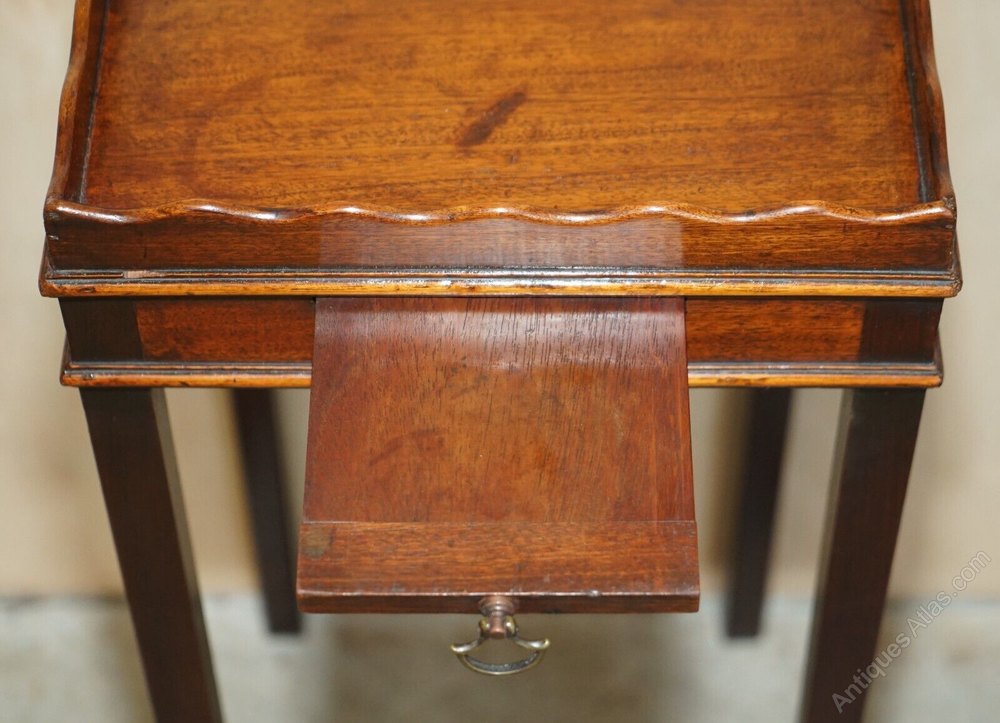 Circa 1900 Chippendale Style Tall Side Table - Antiques Atlas