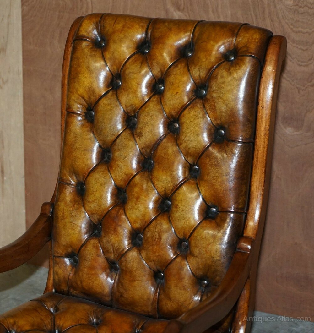 Circa 1900 Restored Chesterfield Rocking Armchair - Antiques Atlas