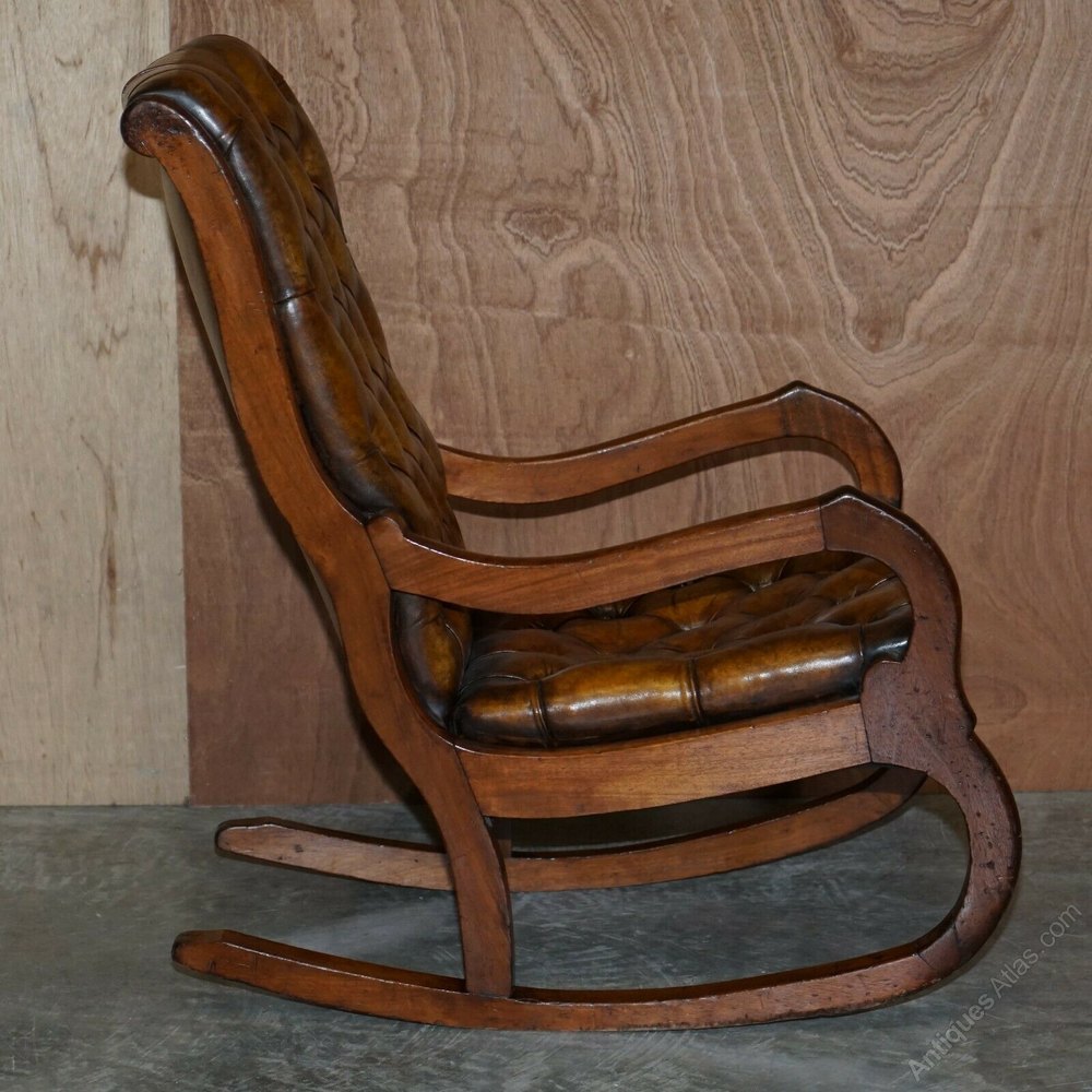 Circa 1900 Restored Chesterfield Rocking Armchair - Antiques Atlas