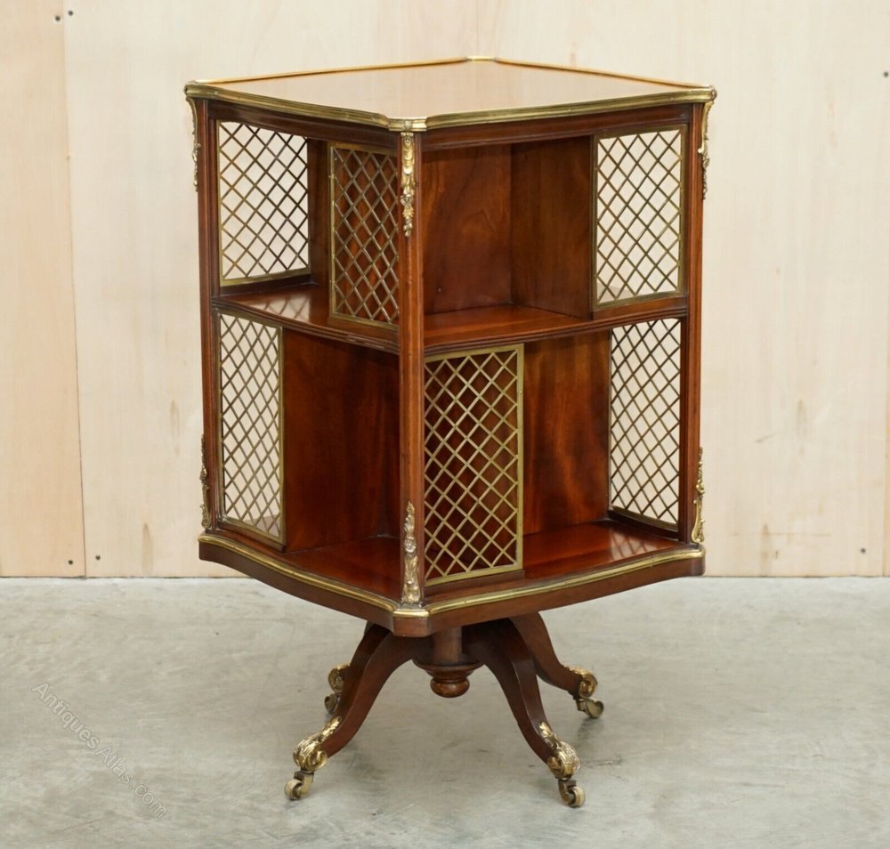 Regency 1810 Walnut Revolving Bookcase Table - Antiques Atlas