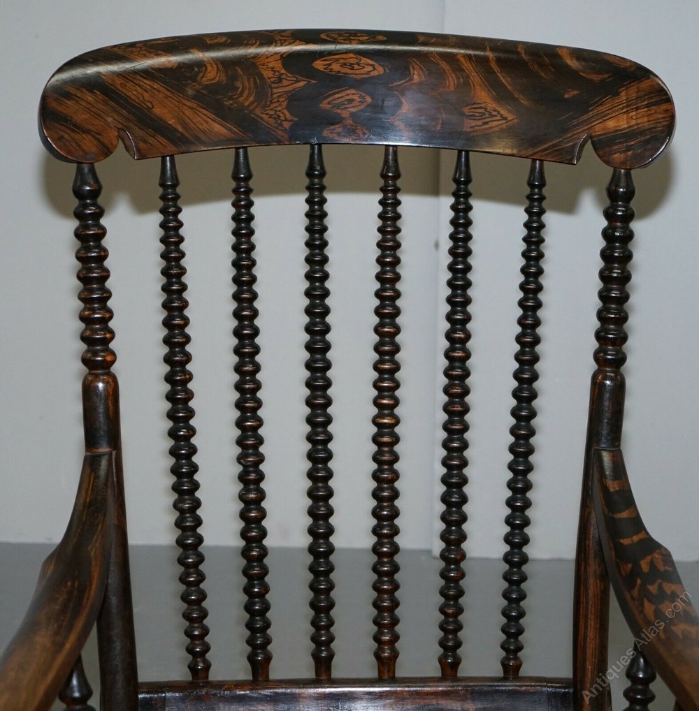 Victorian Circa 1860 Bobbin Turned Rocking Chair - Antiques Atlas