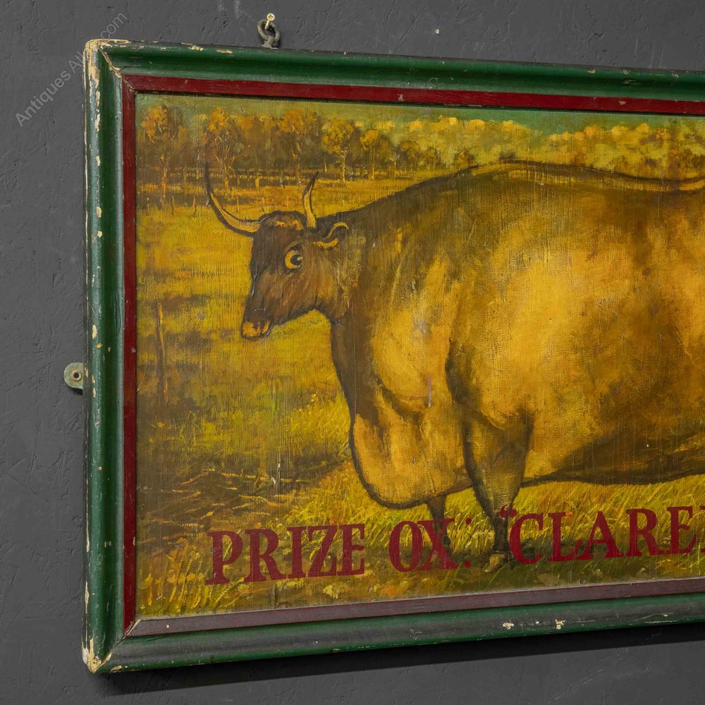 Antiques Atlas - Clarence The Ox Oil Painting