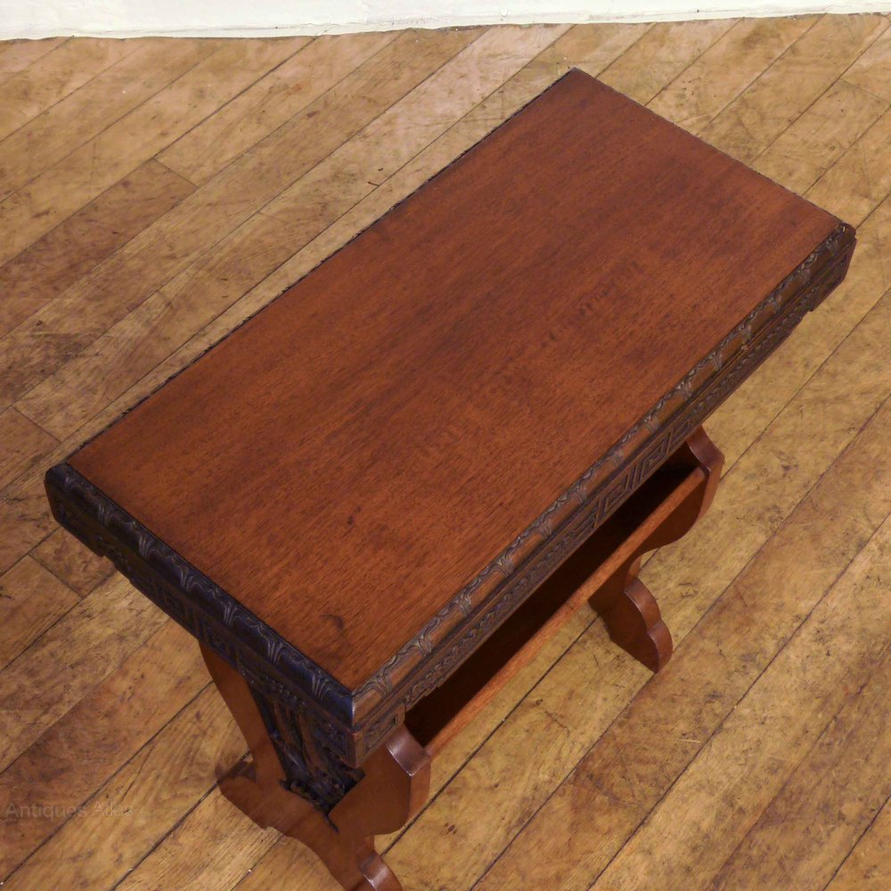 Edwardian Mahogany Book Rack Table - Antiques Atlas