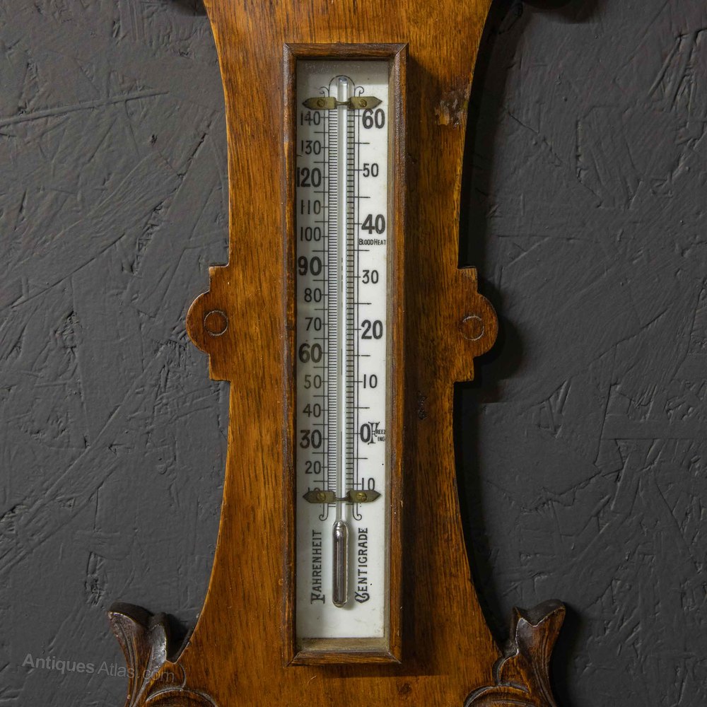 Antiques Atlas - Edwardian Oak Barometer