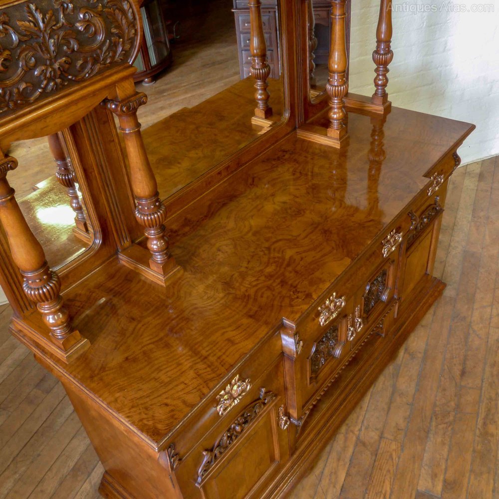Victorian Pollard Oak Sideboard - Antiques Atlas
