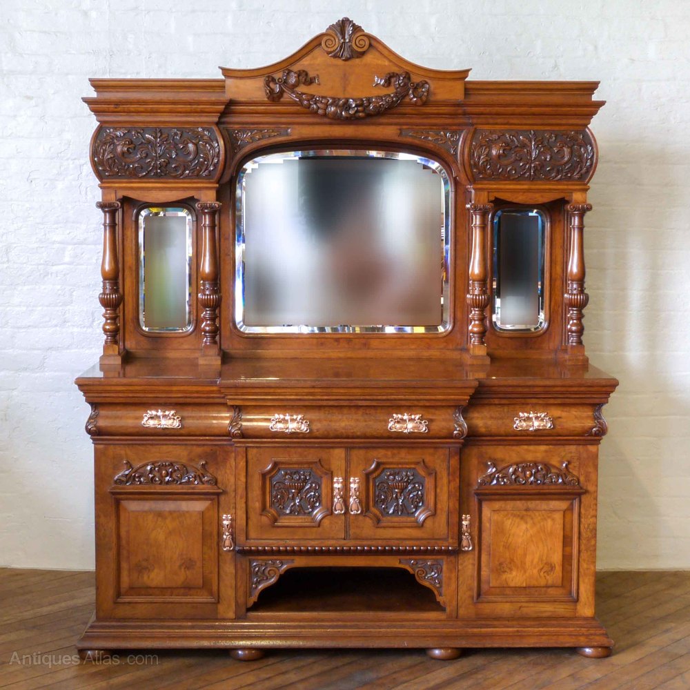 Victorian Pollard Oak Sideboard - Antiques Atlas