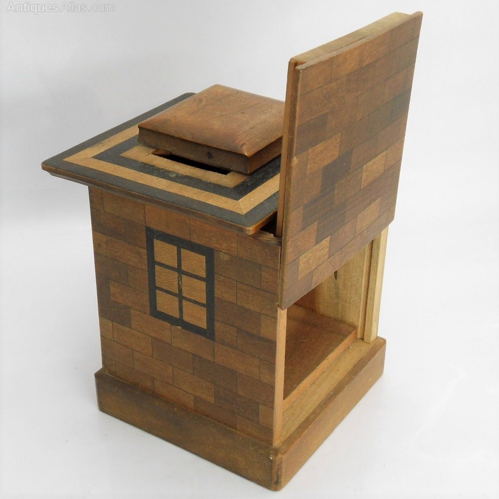 Antiques Atlas - 1930's Vintage Marquetry 'House' Puzzle Box as309a483 ...