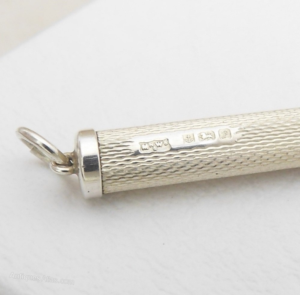 Antiques Atlas - Silver Retractable Pipe Cleaner Birmingham 1989