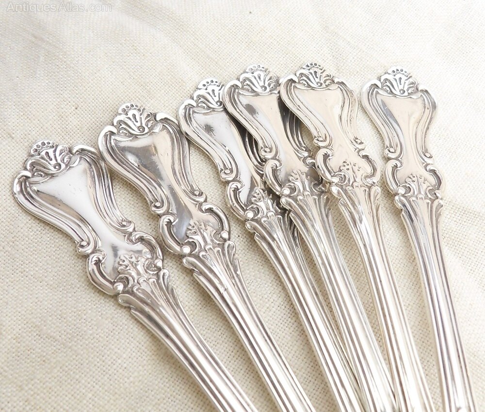 Antiques Atlas - Victorian Silver Teaspoons Glasgow 1847