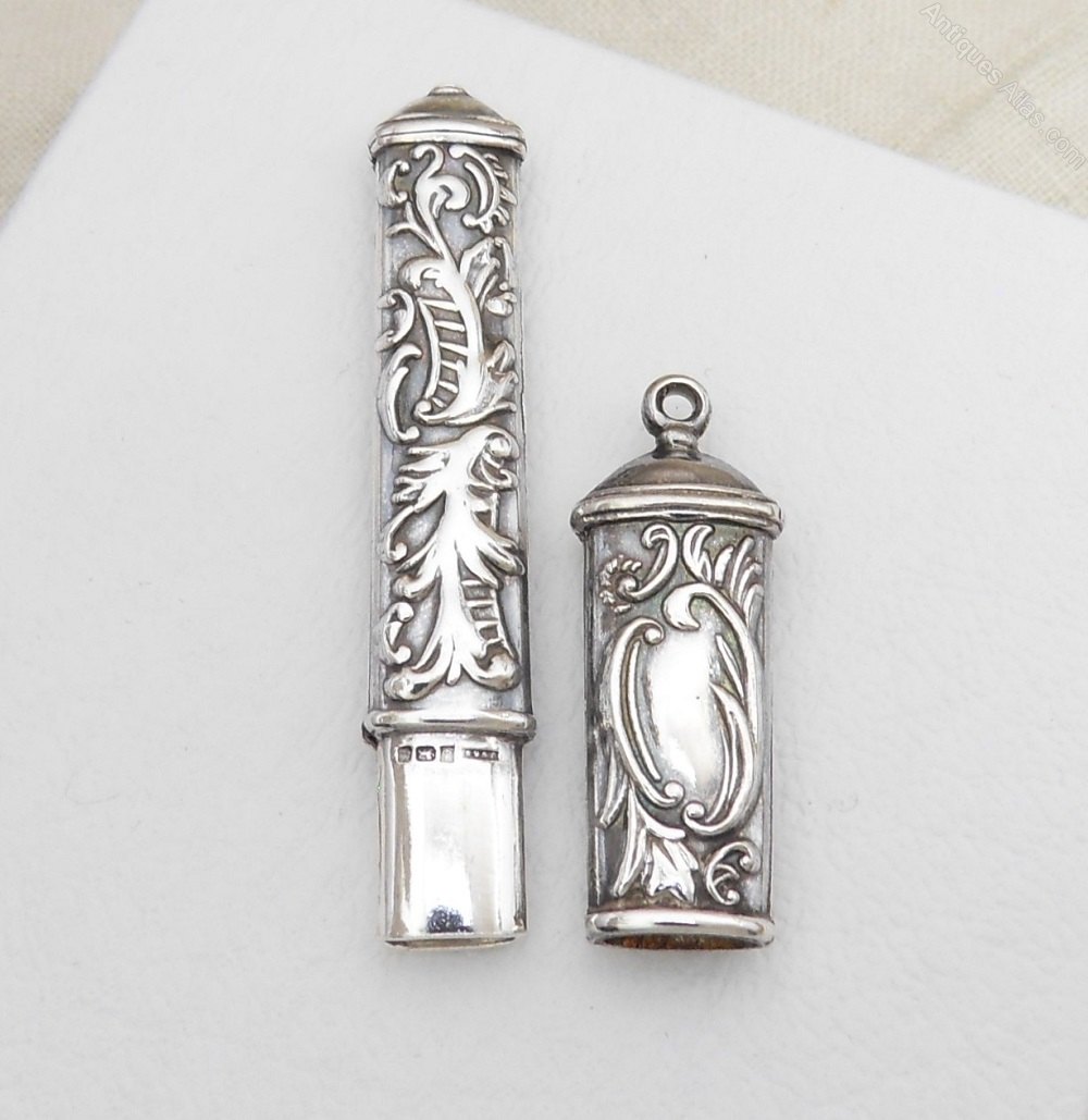 Antiques Atlas - Vintage Silver Victorian Style Needle Case Birm' 1988 ...