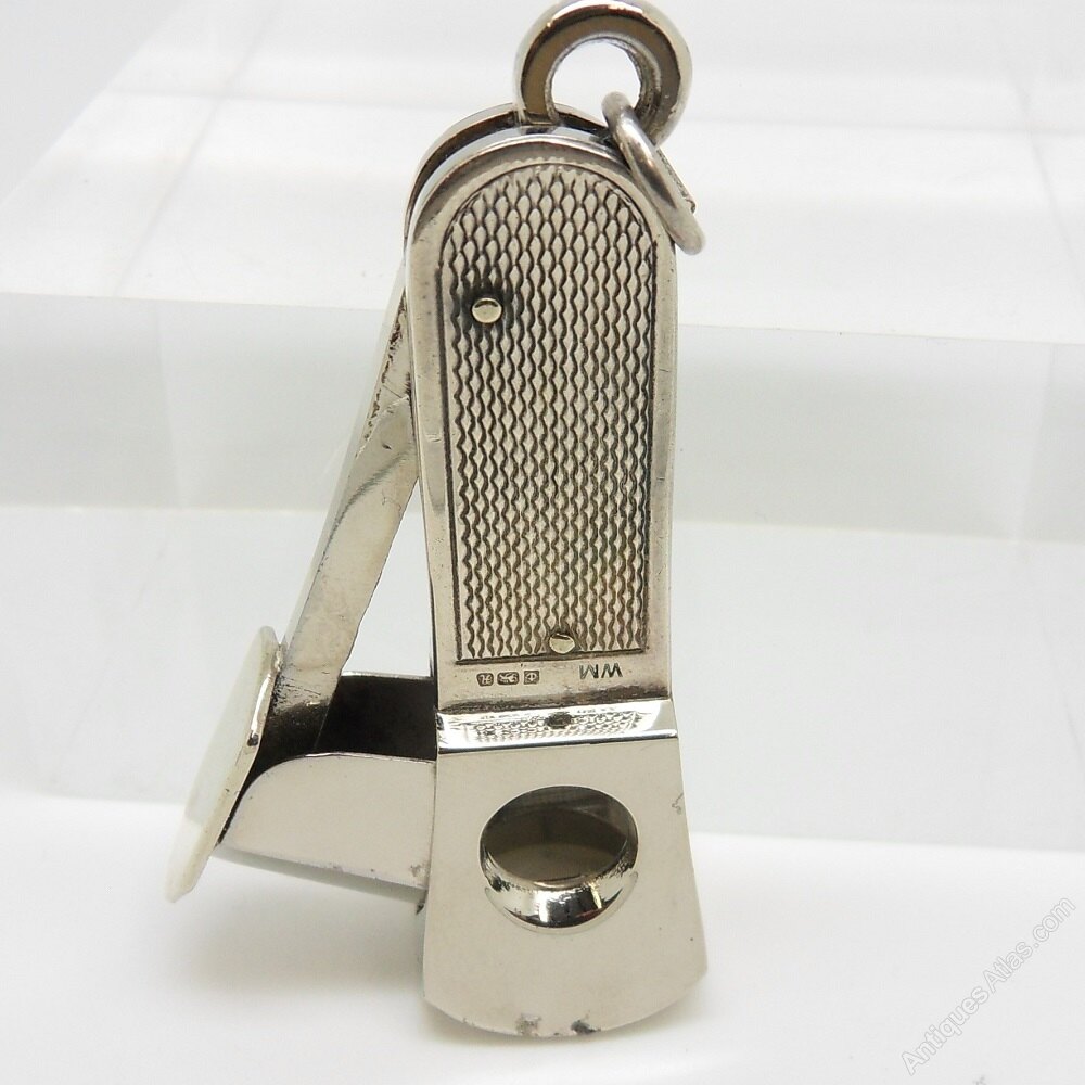 Antiques Atlas - Vintage Silver Cigar Cutter 1982 By Wm. Manton ...