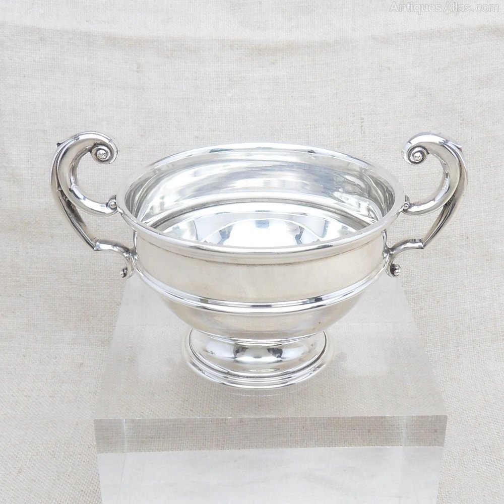 Antiques Atlas - Vintage Silver Twin Handled Bowl London 1968