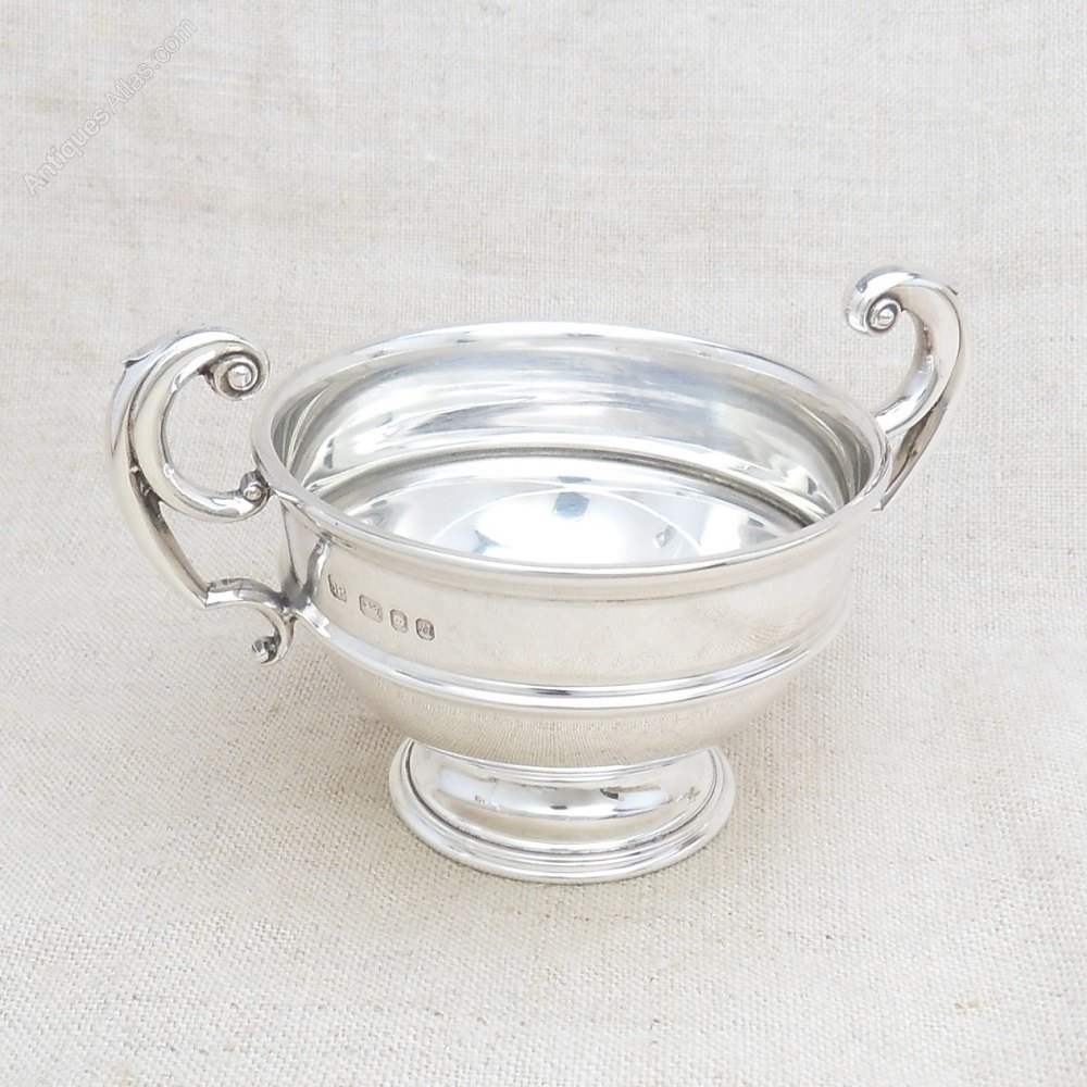 Antiques Atlas - Vintage Silver Twin Handled Bowl London 1968