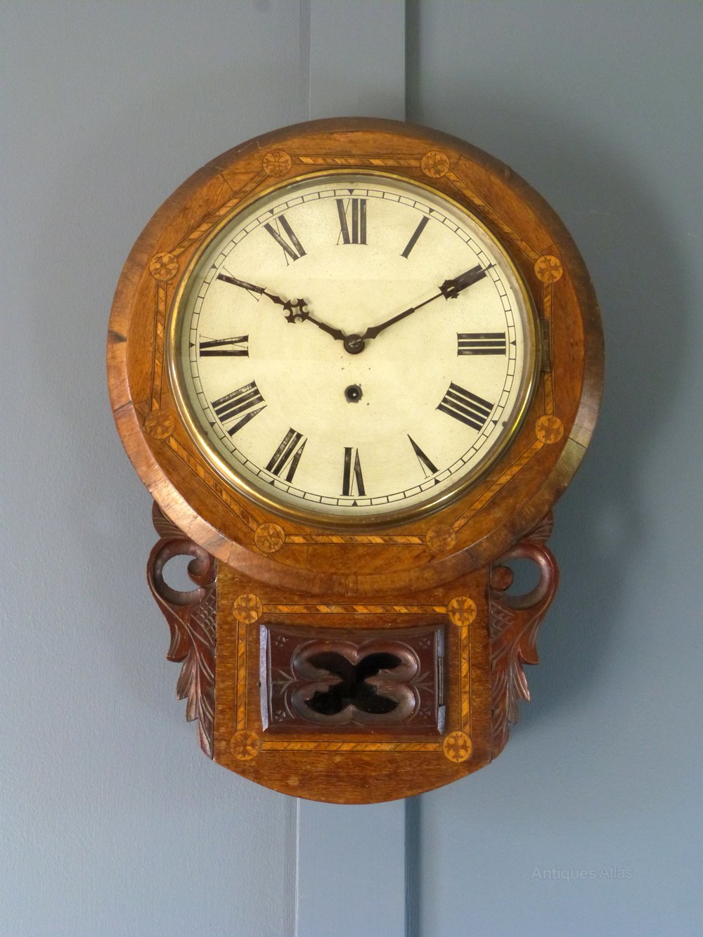 Antiques Atlas American Drop Dial Wall Clock